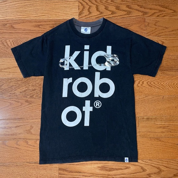 Kidrobot | Shirts | Kidrobot Logo Pin Tshirt Size Medium | Poshmark